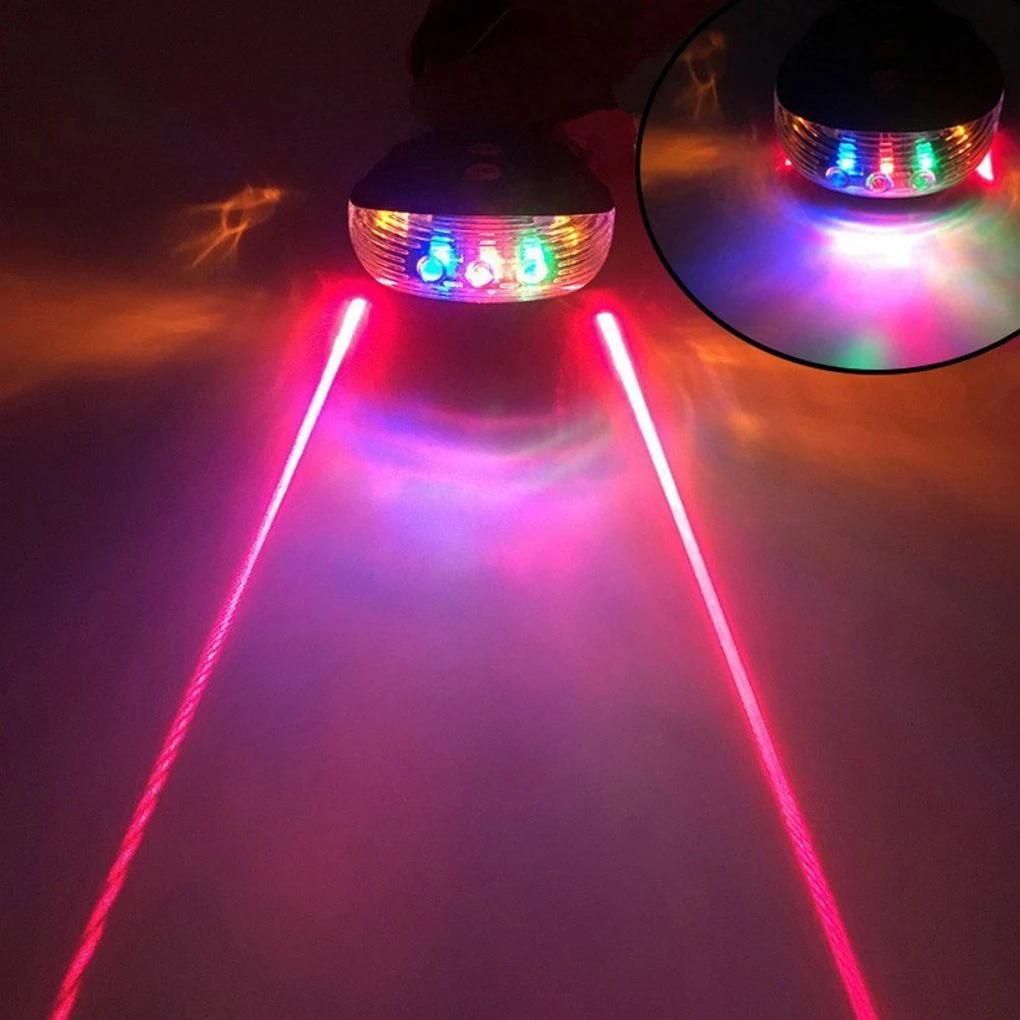 Hot! 1PC/2PCS Bicycle Bike Safety Warning Led light bicycle laser ...