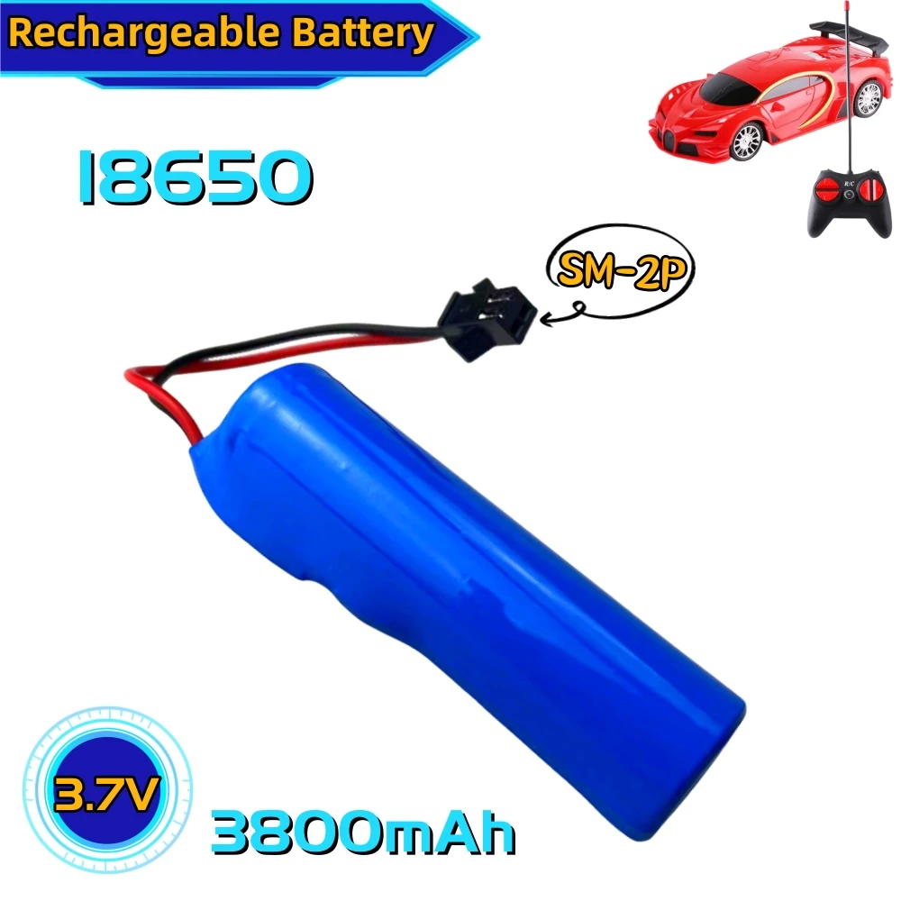 3-7V-3800mAh-18650-Rechargeable-Battery-For-RC-TOYS-helicopter ...