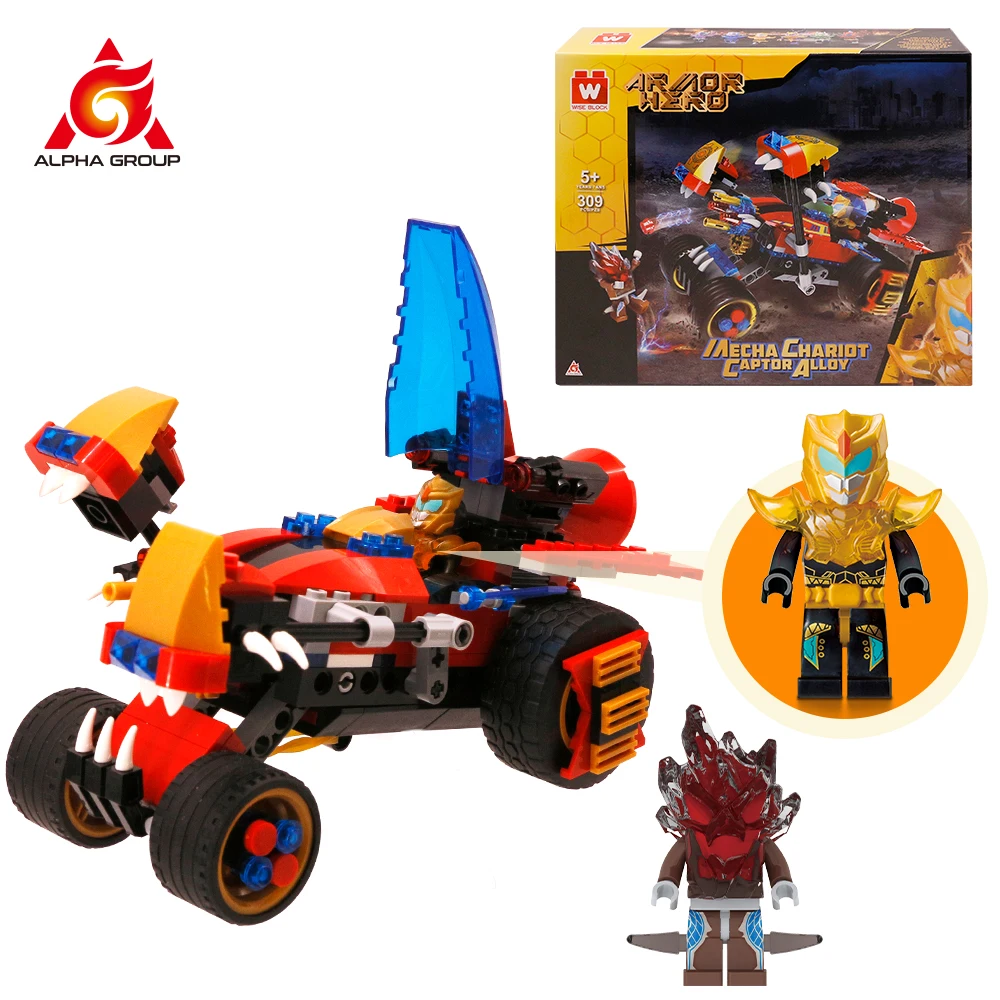 Wise Block 2020 Small Blocks Armor Hero Buildable Mecha Chariot Of ...