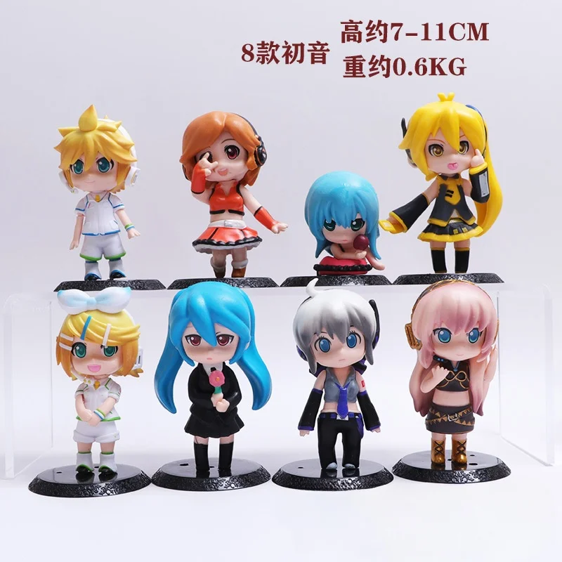8PCS-set-Anime-Hatsune-Miku-Action-Figures-Rin-Len-Kaito-PVC-Singer ...