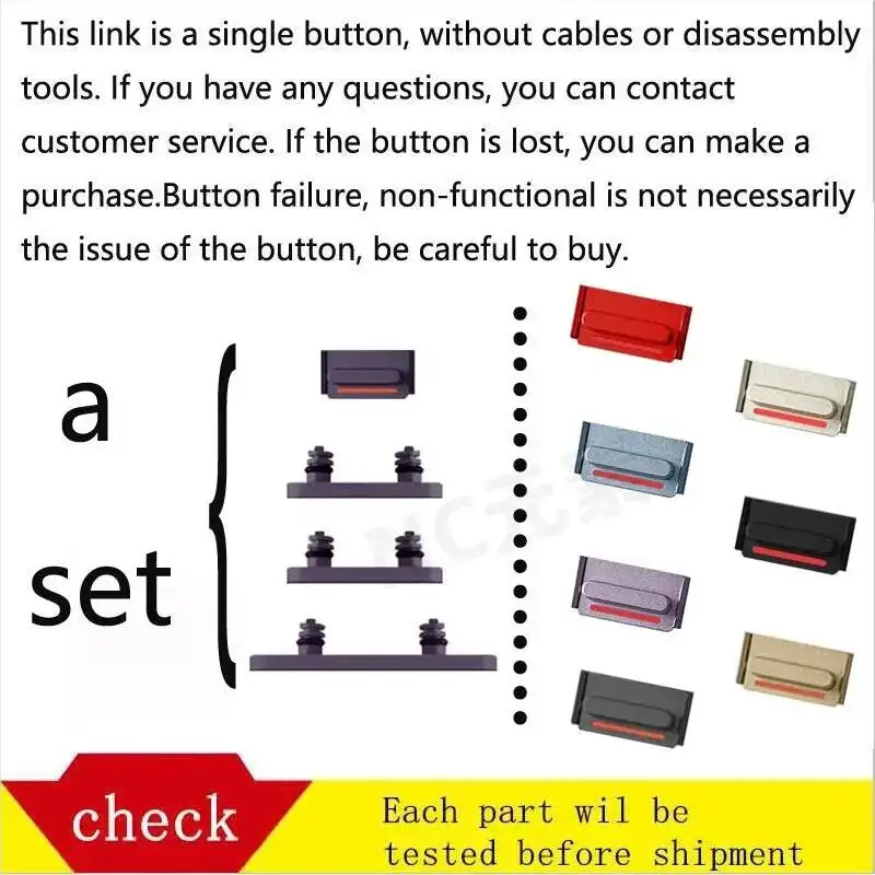 Side Button for iPhone 14,14Pro,Plus,Pro Max,iPhoneSE2 -Replacement ...