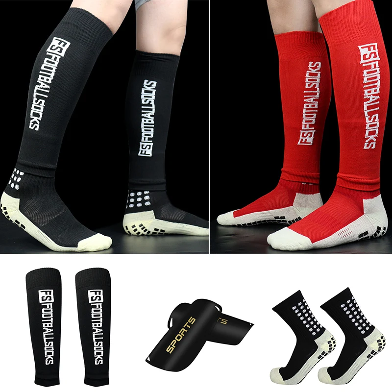 Adult-size-optional-elastic-football-FS-leg-protectors-non-slip-socks ...