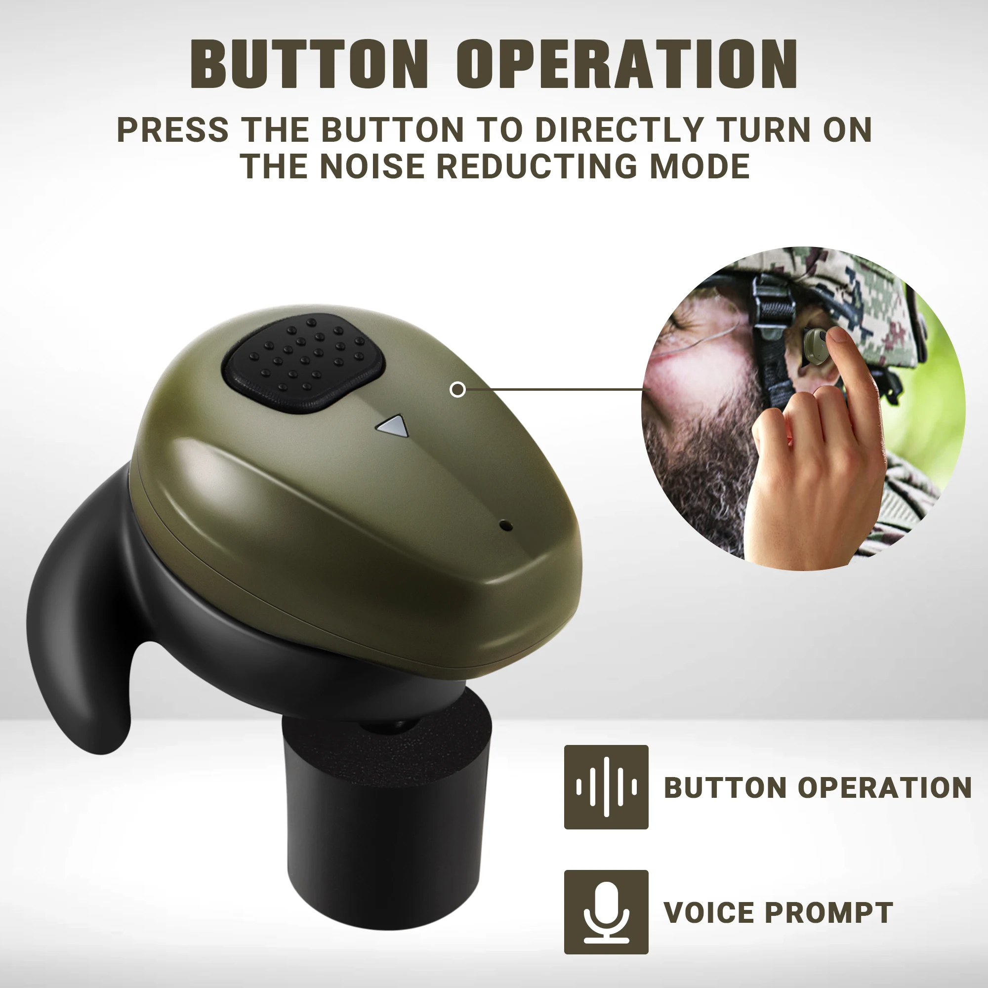 Bluetooth 5.3 NRR27dB Electronic Shooting Ear Protection Hearing ...