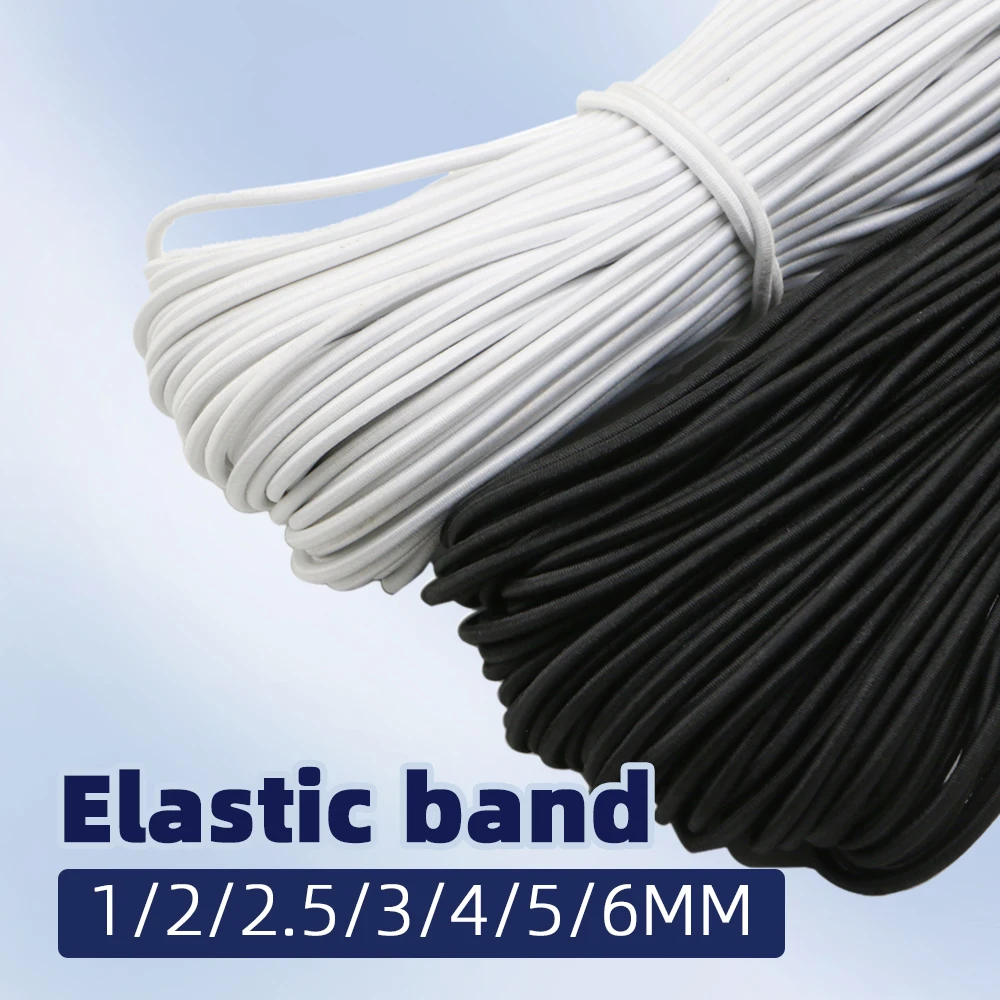 Baiann 1.0--6.0mm High Elastic Round Elastic Band Rubber Band Elastic ...