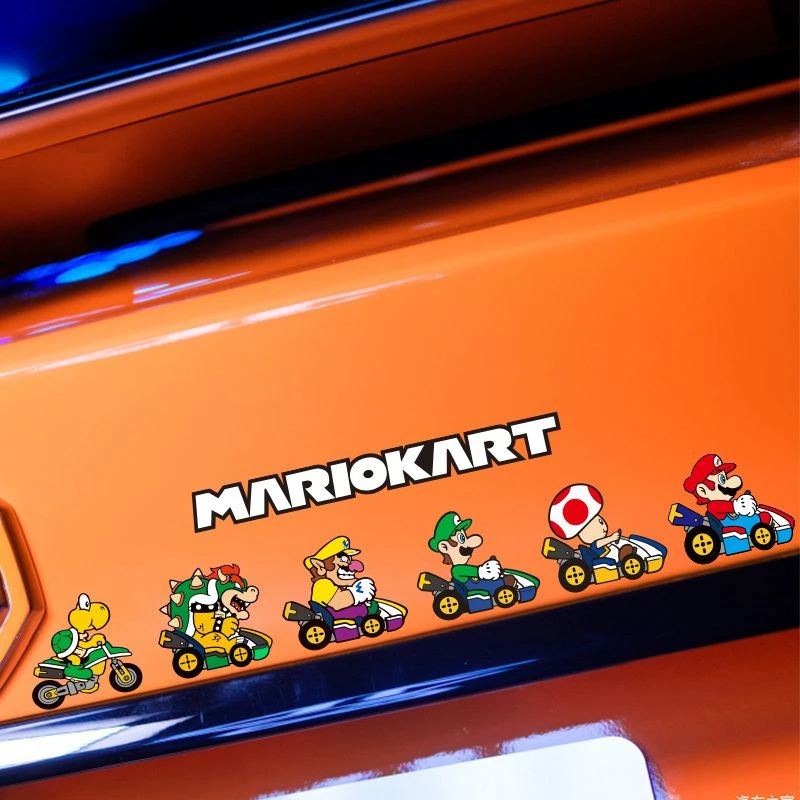 Cartoon-Super-Mario-Car-Decoration-Sticker-Electric-Car-Creative ...