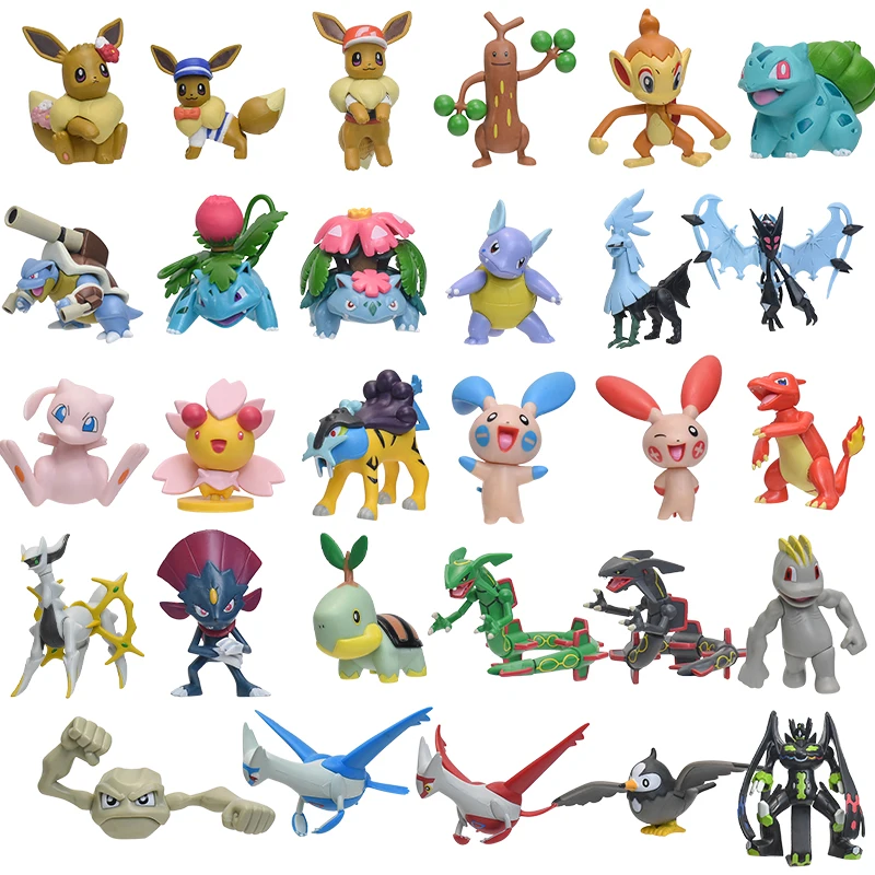 Pok-mon-Mini-Modelo-Figura-PVC-Charmeleon-Asas-Dawn-Necrozma-Rayquaza ...