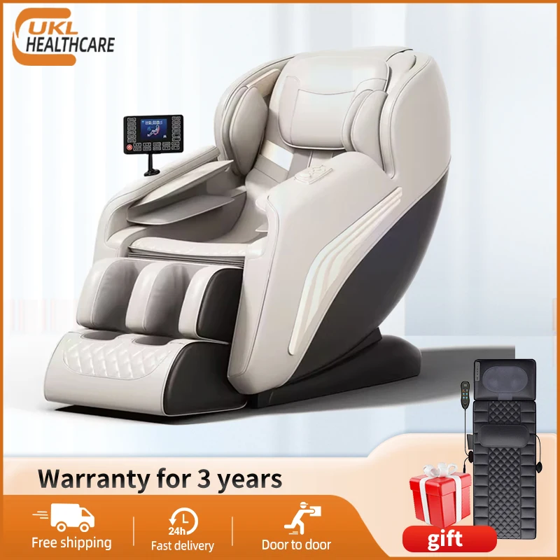 4D Dual SL Rail Massage Chair with AI Voice, Zero Gravity, Bluetooth ...
