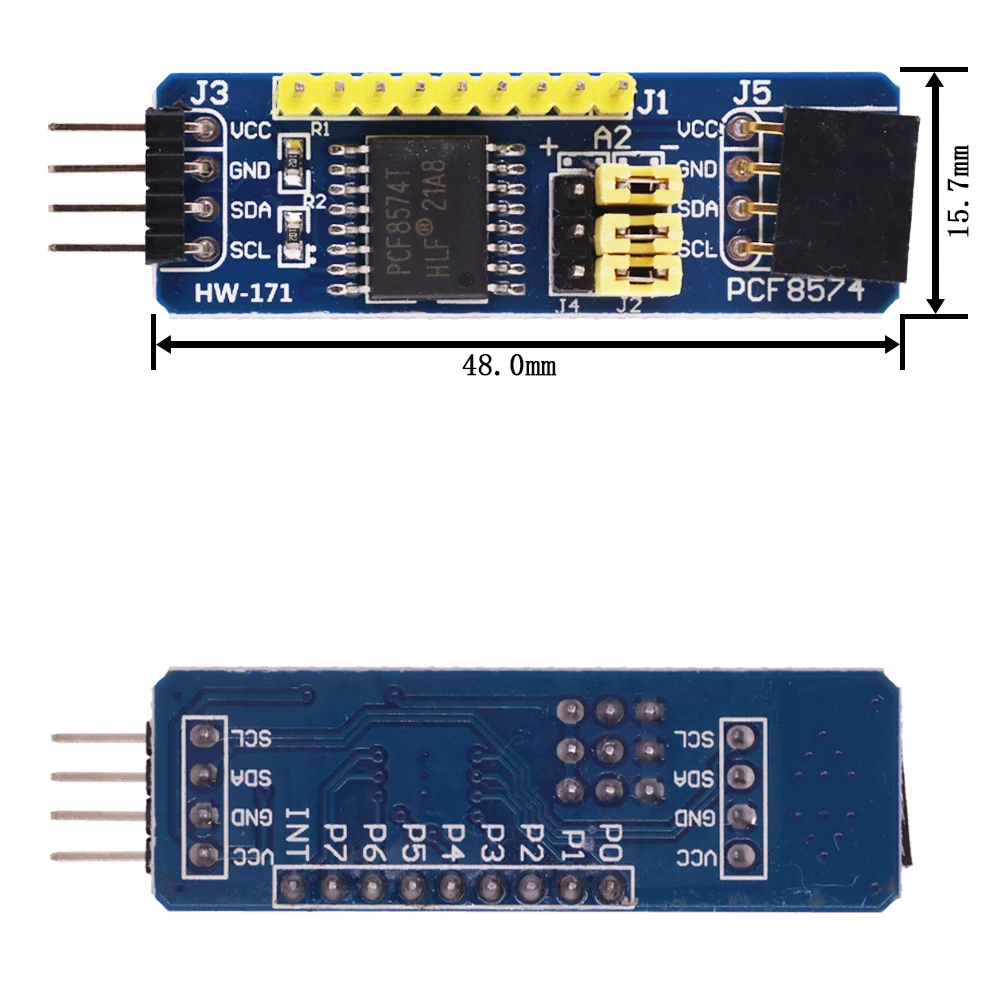 1PCS PCF8574T I/O I2C Port Interface Support Arduino Cascading Extended ...