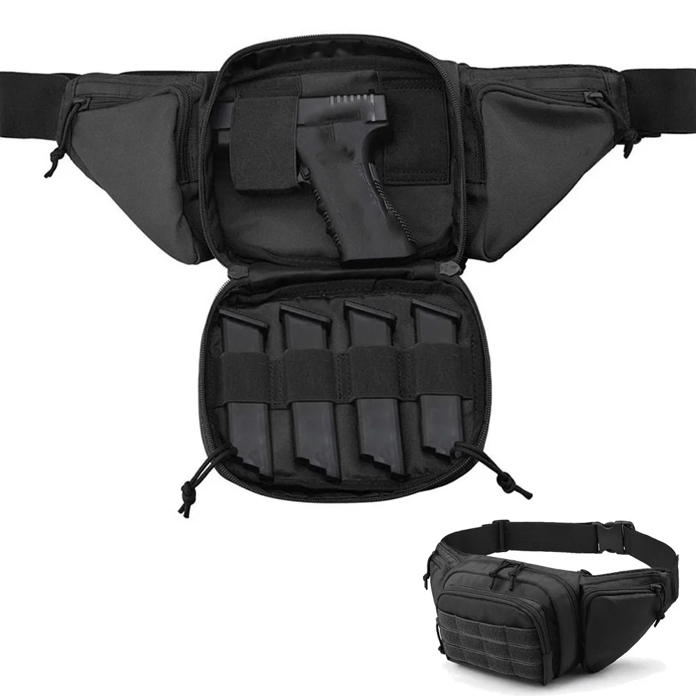New-Tactical-Gun-Holster-Fanny-Pack-Fits-Glock-K-Ruger-S-W-M-amp-P ...