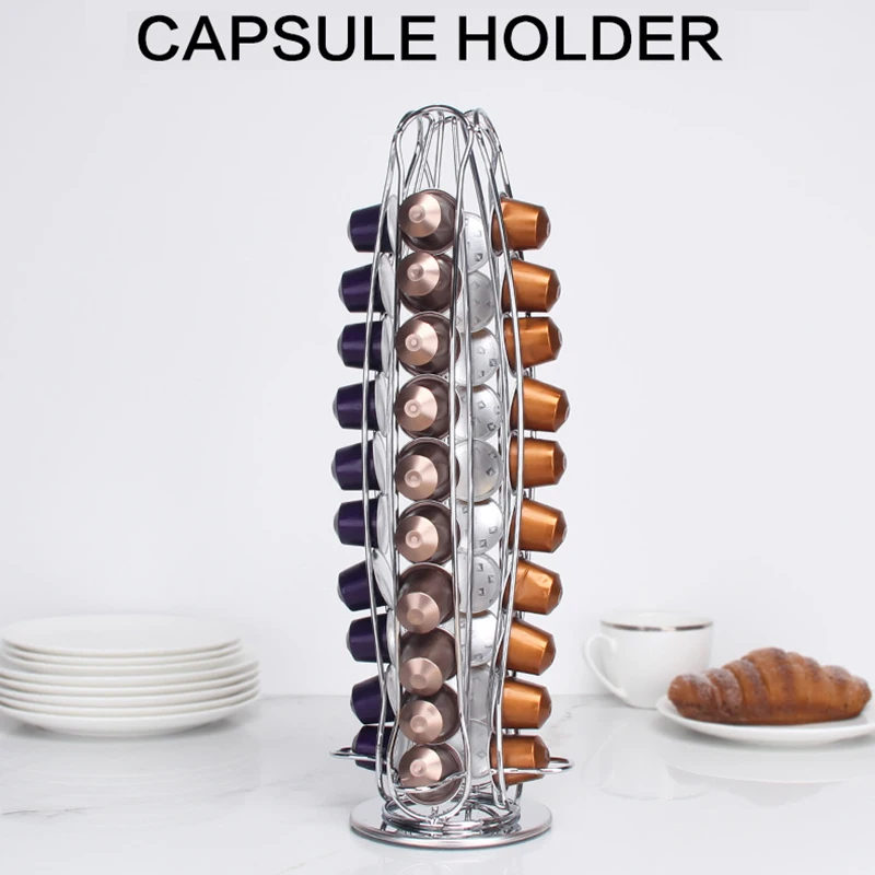 Practical-Coffee-Capsule-Dispensing-Tower-Stand-Fits-For-40-Nespresso ...