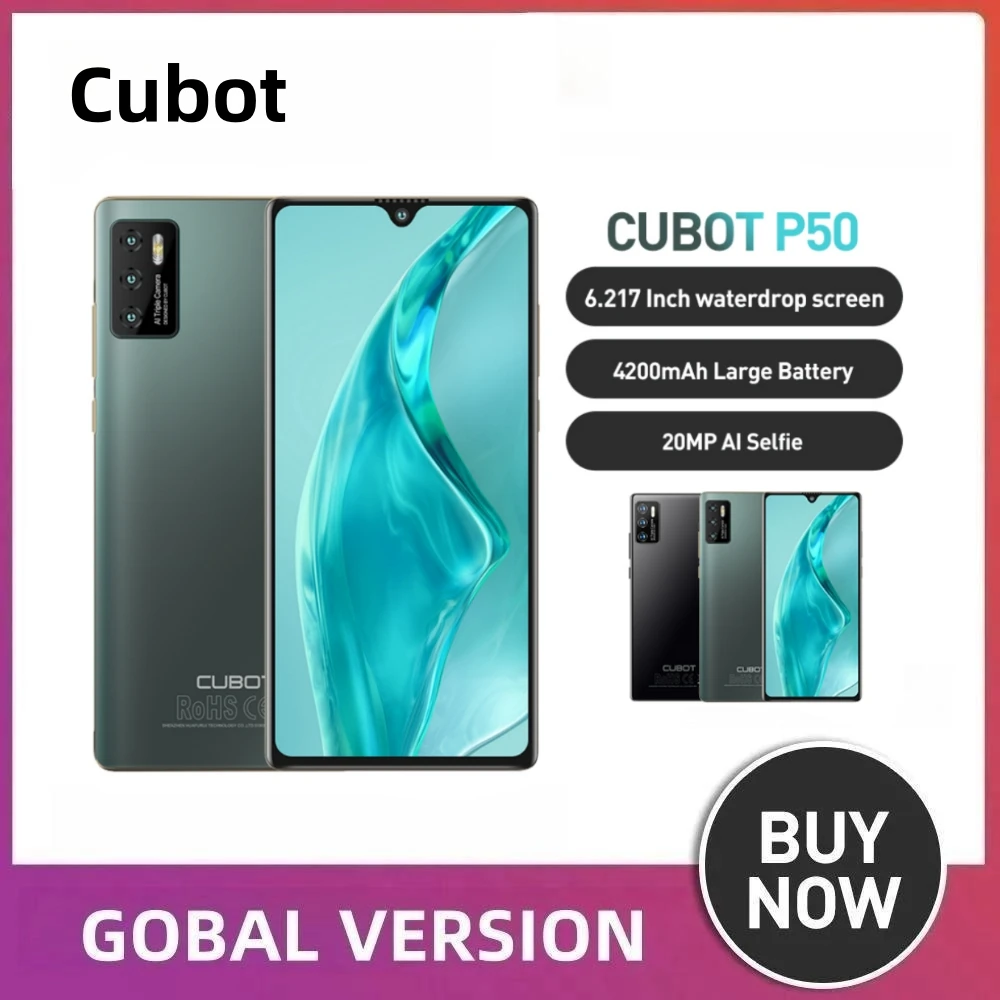 Cubot-P50-6GB-RAM-128GB-ROM-Android-11-Smartphone-20MP-Selfie-Camera ...