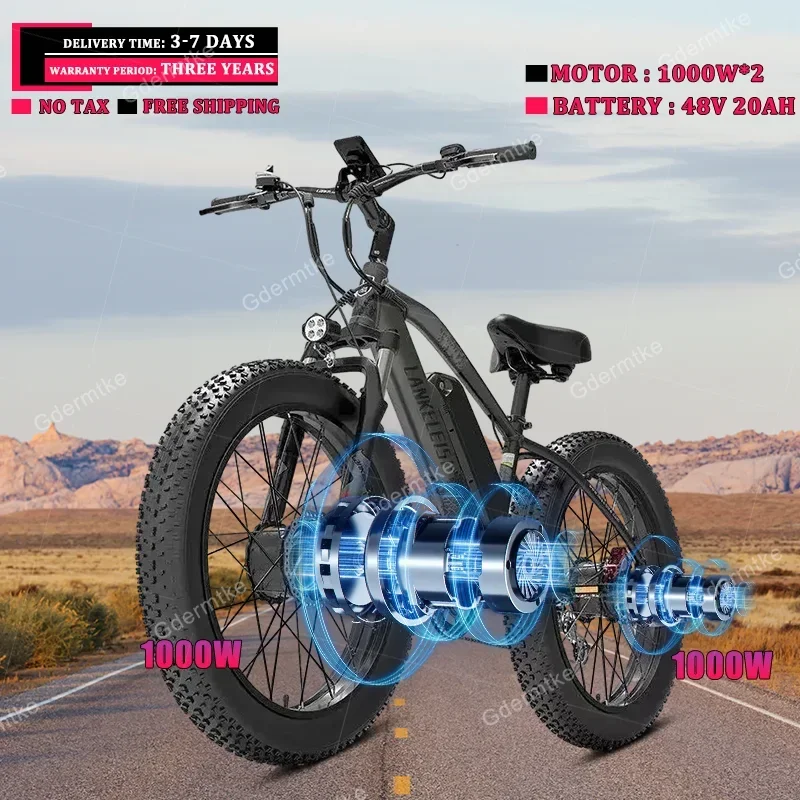 Bicicleta-el-ctrica-de-monta-a-bici-con-Motor-Dual-de-2000W-bater-a ...