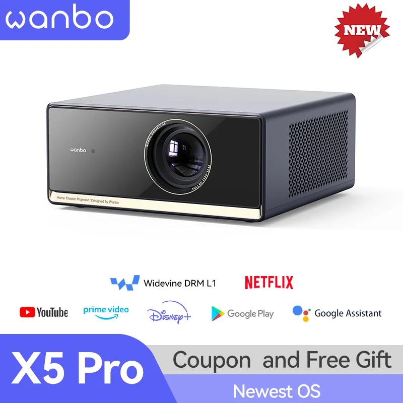 Wanbo-X5-Pro-Projector-Full-HD-1080P-Proyector-Support-4K-1100-ANSI ...