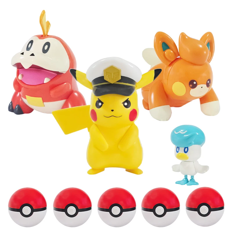 Original Pokemon Figure Pikachu Charizard Pawmi Quaxly Greninja Lunala ...