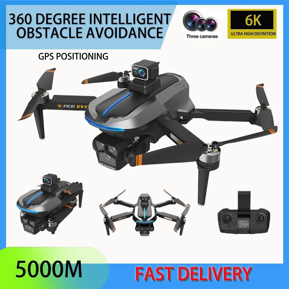 AE8-EVO-Drone-360-Laser-Obstacle-Avoidance-GPS-Return-RC-Quadcopter-5G ...