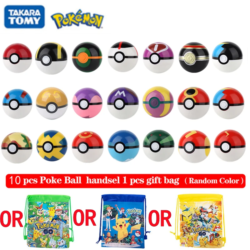 Pokeball-tomy-pokemon-bola-anime-figuras-modelo-pikachu-animal-de ...