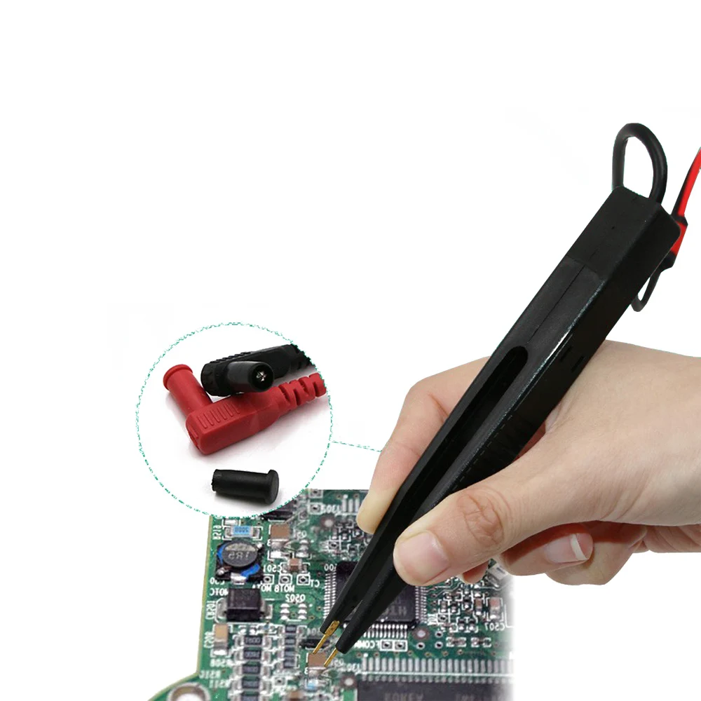 Electrician Meter Tweezer Capacitor | Smd Test Tweezers Meter Clip ...