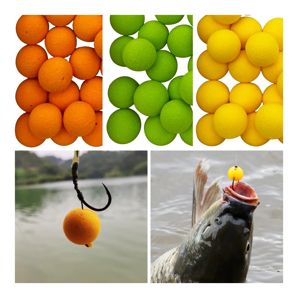 3pcs/lot Carp Fishing Pop Ups Boilies Beads Floating EVA Ball Flavor ...