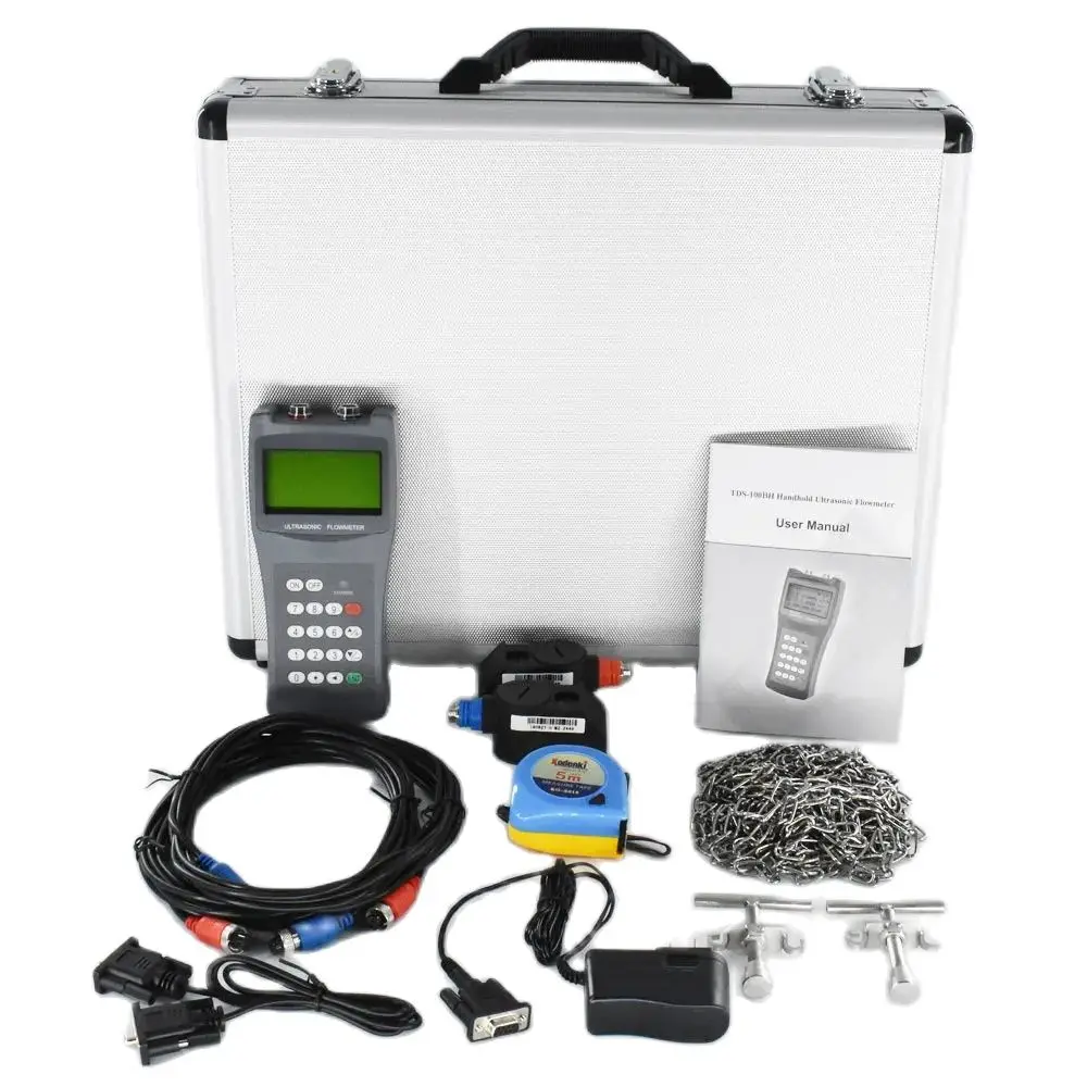 Handheld-Digital-Ultrasonic-Flowmeter-TDS-100H-S2-DN15-DN100-M2-DN50 ...