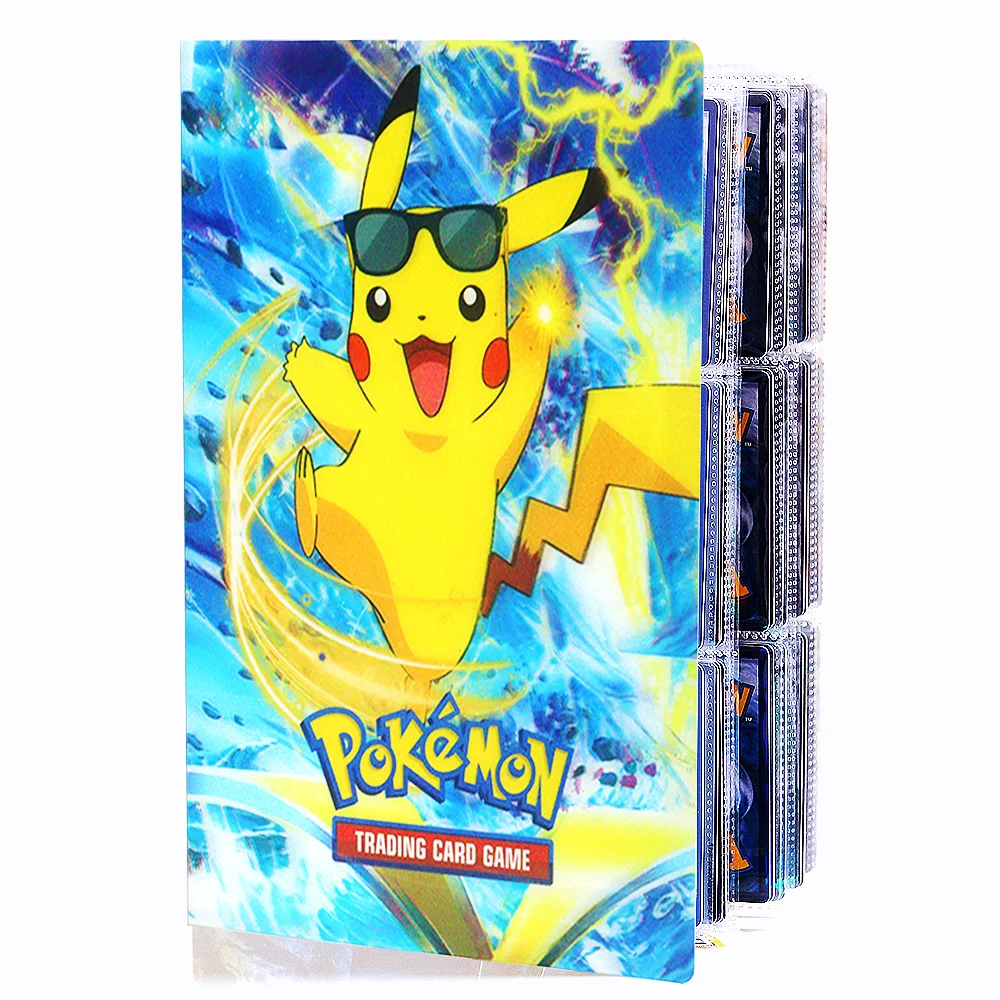 3D Holographic Pokemon Album Book 9 Pocket 432 Card Grande Large ...