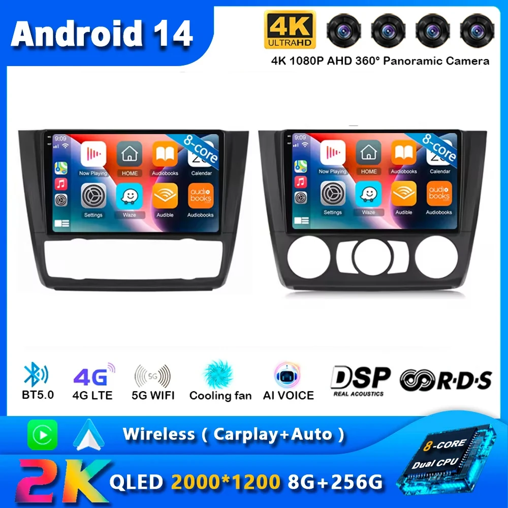 Android-14-Car-Radio-For-BMW-1-Series-E88-E82-E81-E87-2004-2012-Auto ...