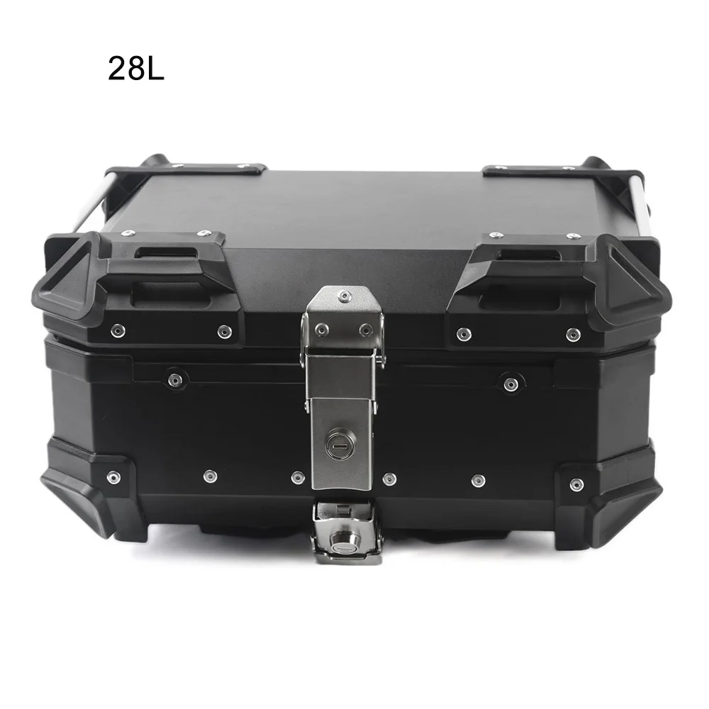 28L-CNC-Aluminum-Alloy-Universal-Motorcycle-Rear-Trunk-Luggage ...