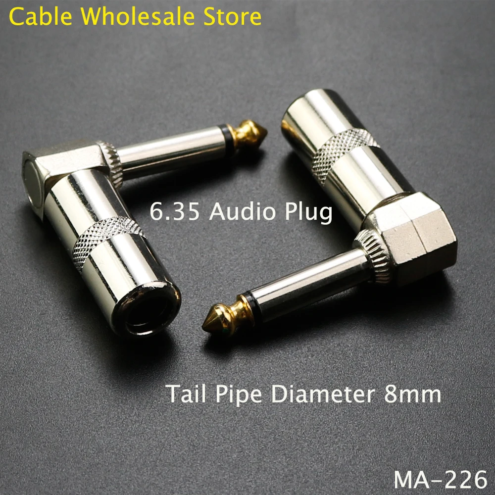 1Pcs 6.35 Audio Plug Microphone Amplifier Guitar Cable Plug Bipolar ...