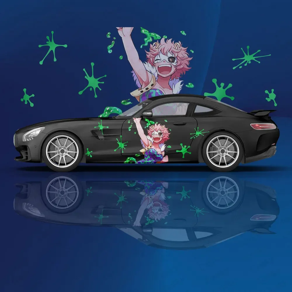 Ashido Mina anime Car Decal Protective Film Vinyl Side Graphic Wrap ...