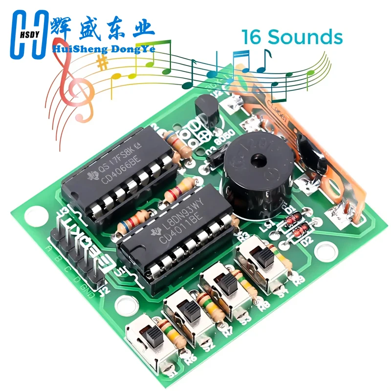 16-Music-Sound-Box-BOX-16-Board-16-Tone-Electronic-Module-DIY-Kit-Parts ...