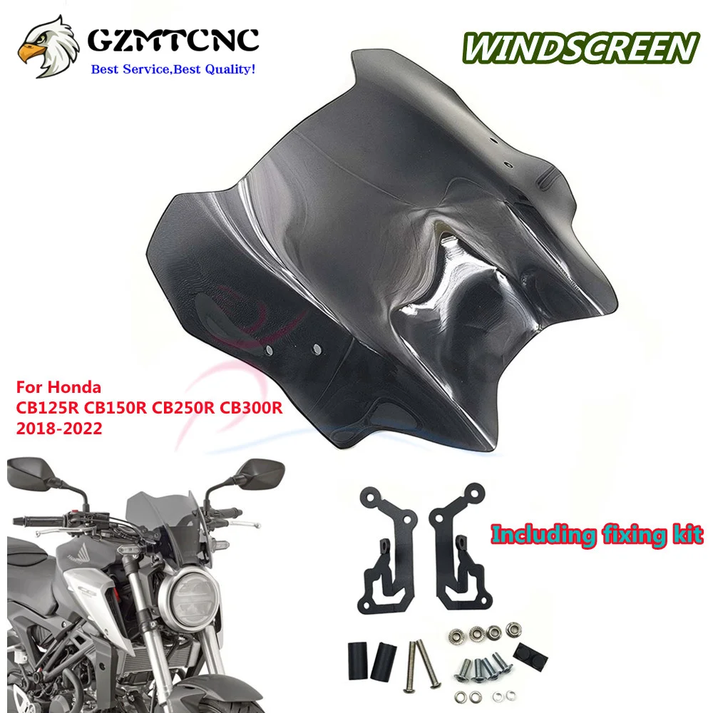 For Honda 2018-2022 CB125R CB150R CB250R CB300R Windshield Windscreen ...