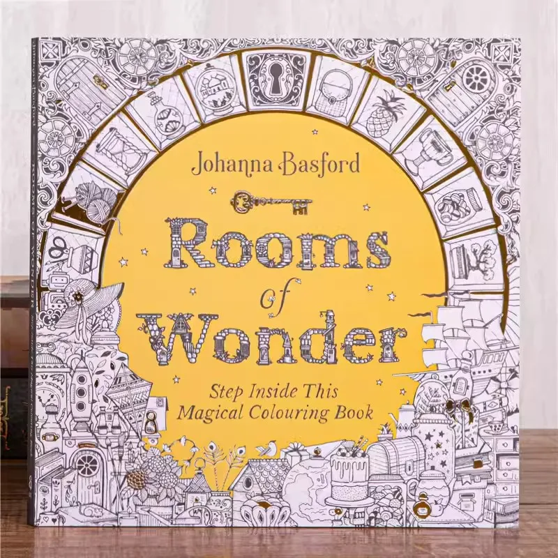 New-80-Pages-25-25cm-Rooms-of-Wonder-Coloring-Book-For-Children-Adult ...