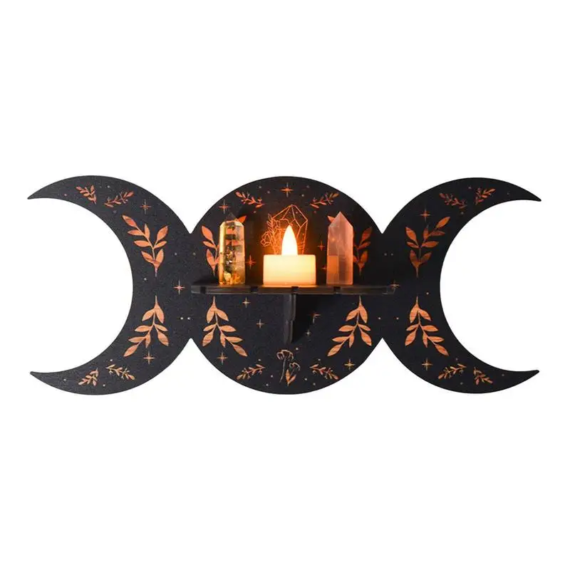 Wooden Display Stand For Pendulum Moon Phase Wall Hanging Decorative ...