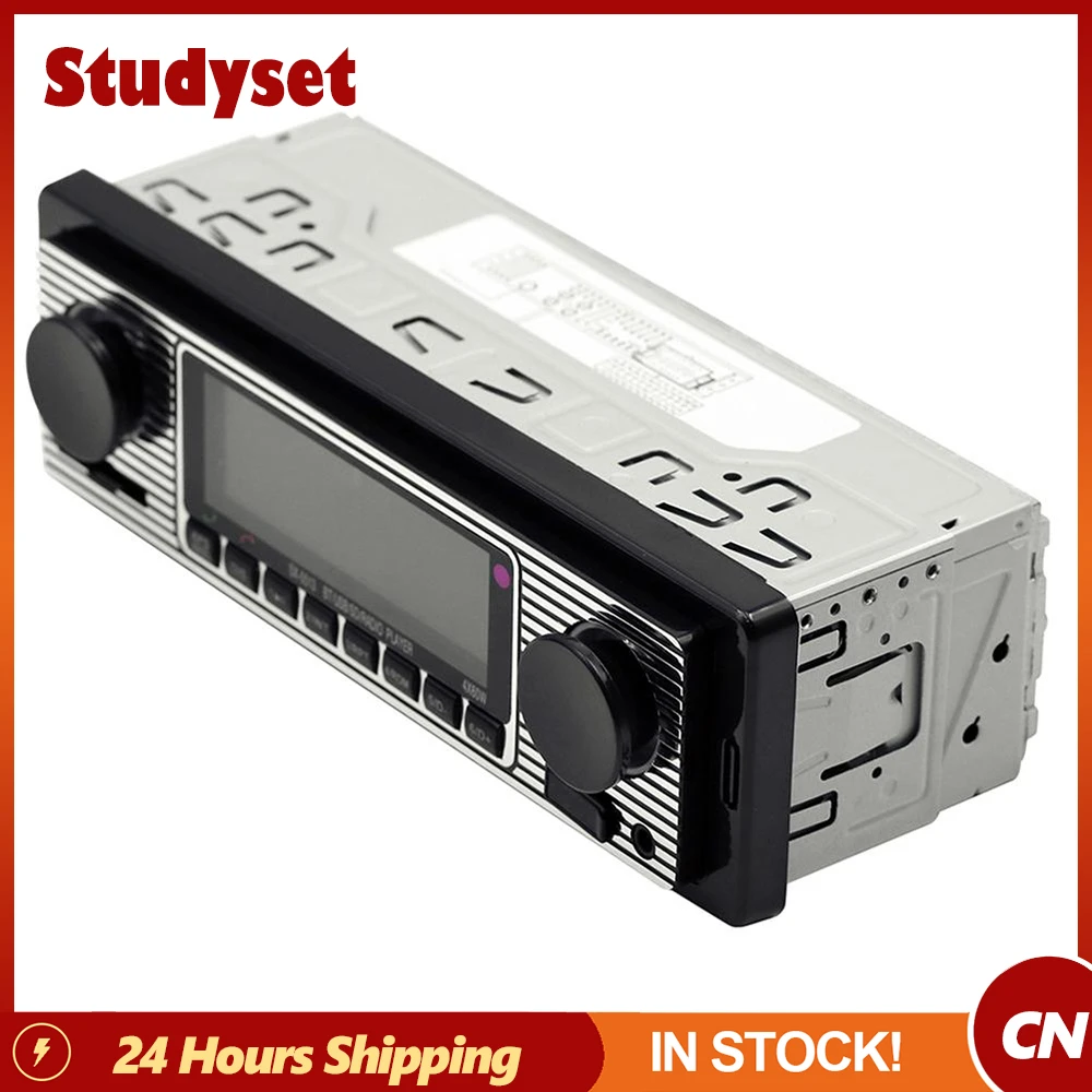 Car Stereo Bluetooth Vintage Car Radio MP3 Player Stereo USB for AUX ...