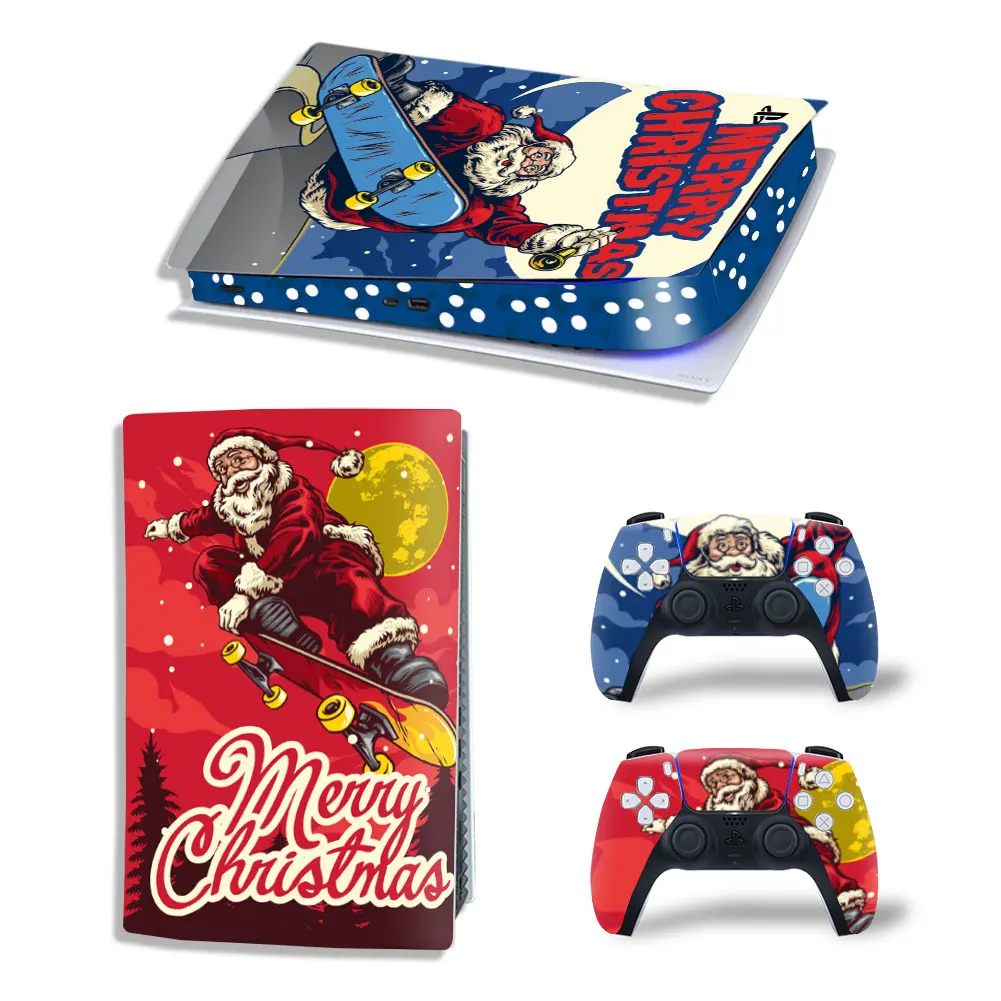For-PS5-Digital-Skin-Christmas-Theme-Vinyl-Sticker-Decal-Cover-Console ...