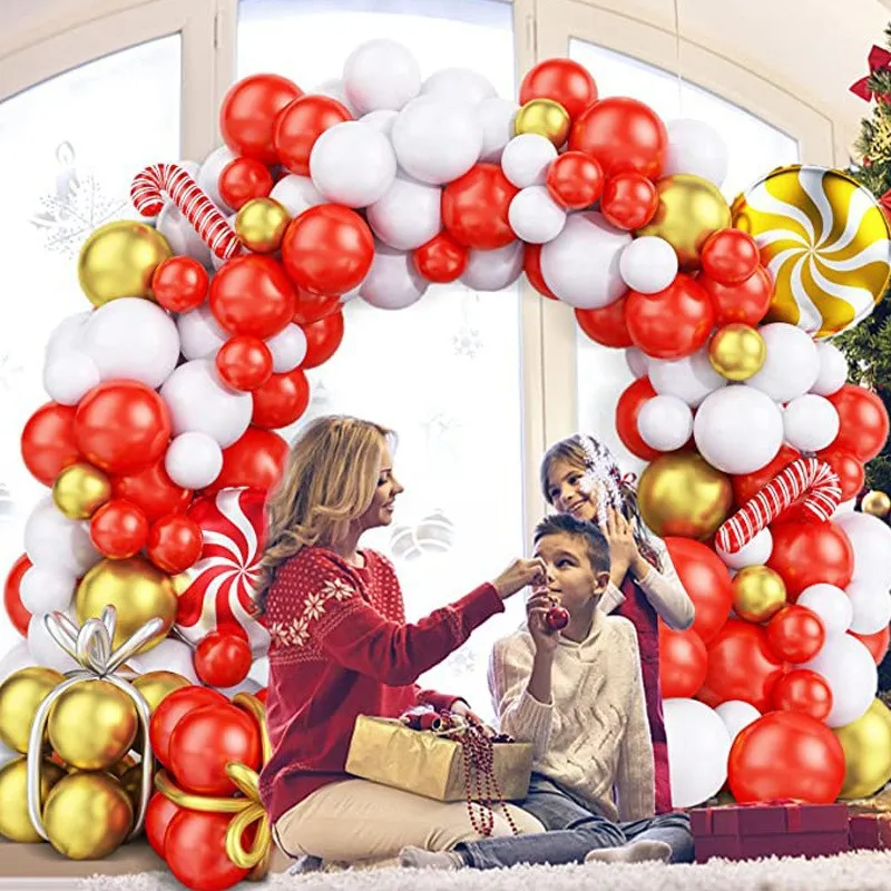 111Pcs-Christmas-Balloon-Set-Christmas-Eve-Candy-Cane-Balloon-Christmas ...