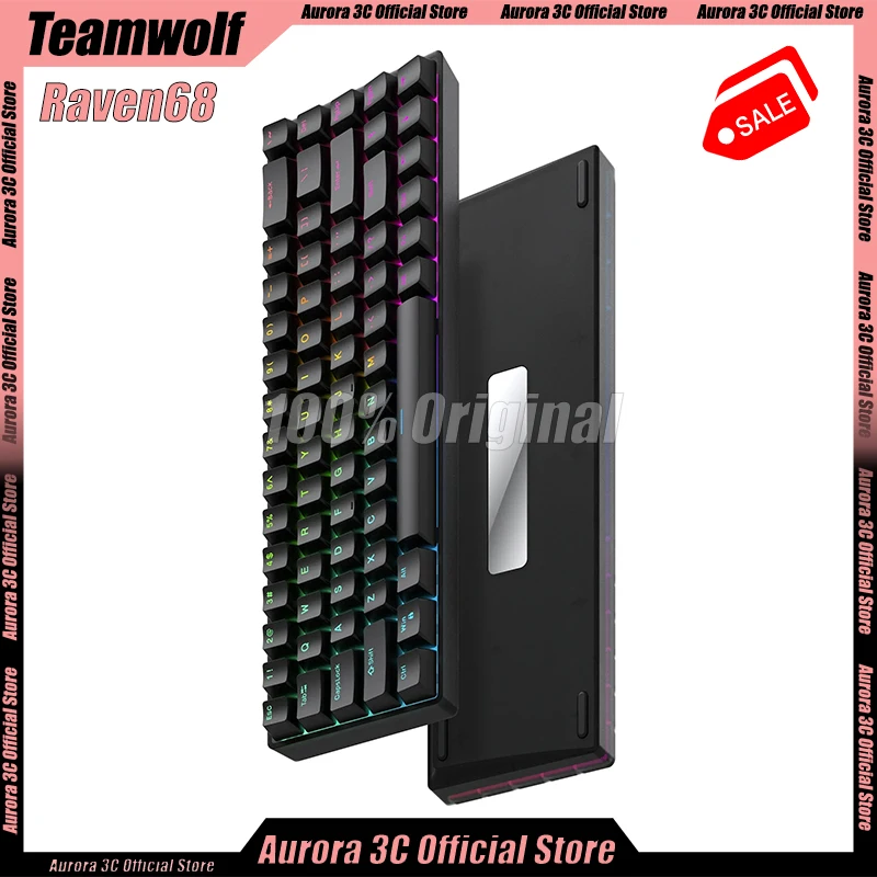 Teamwolf-Raven68-Teclado-magn-tico-do-gamer-do-interruptor-68-chaves ...
