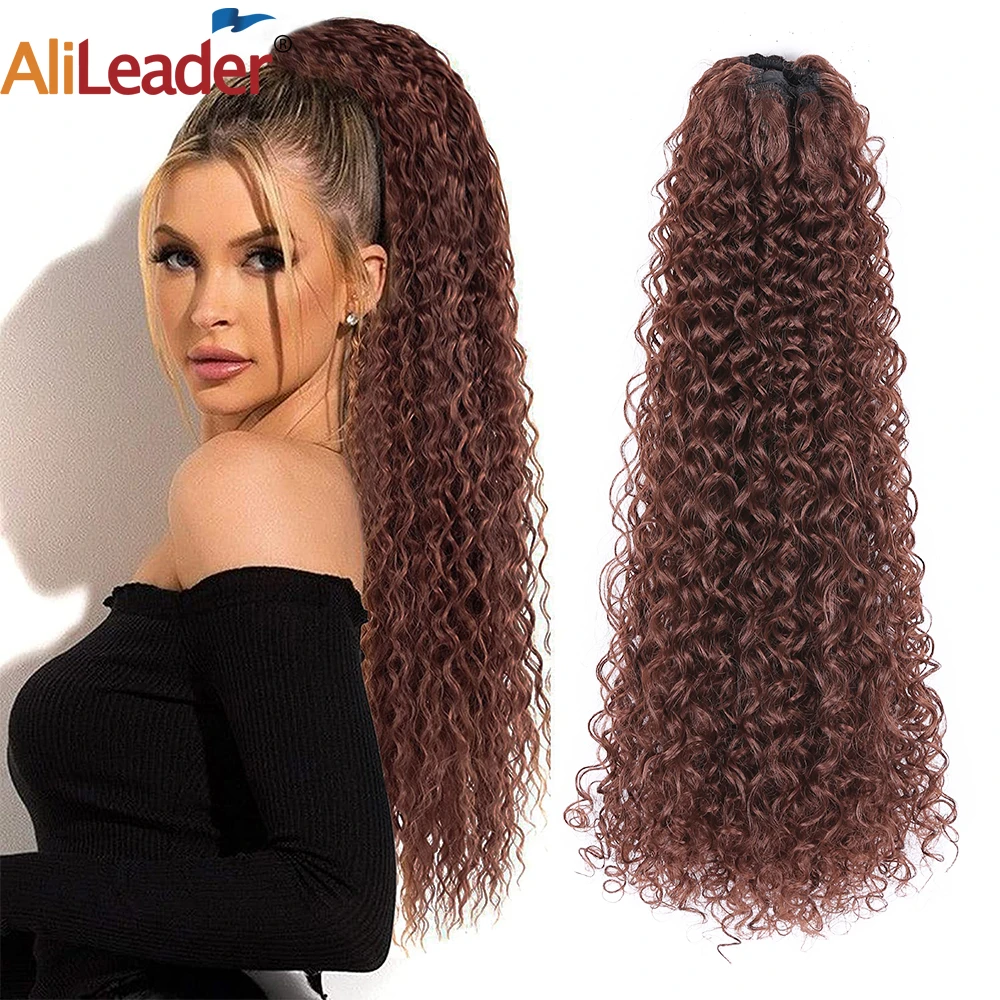 Natural Hair Extensions Long Curly Blonde Pigtail - 19inch Long ...