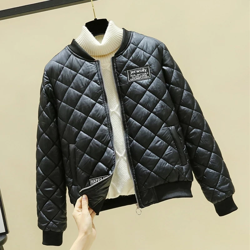 Female Cold Coat Cotton Padded 2021 Winter Women's Jacket Solid Short ...