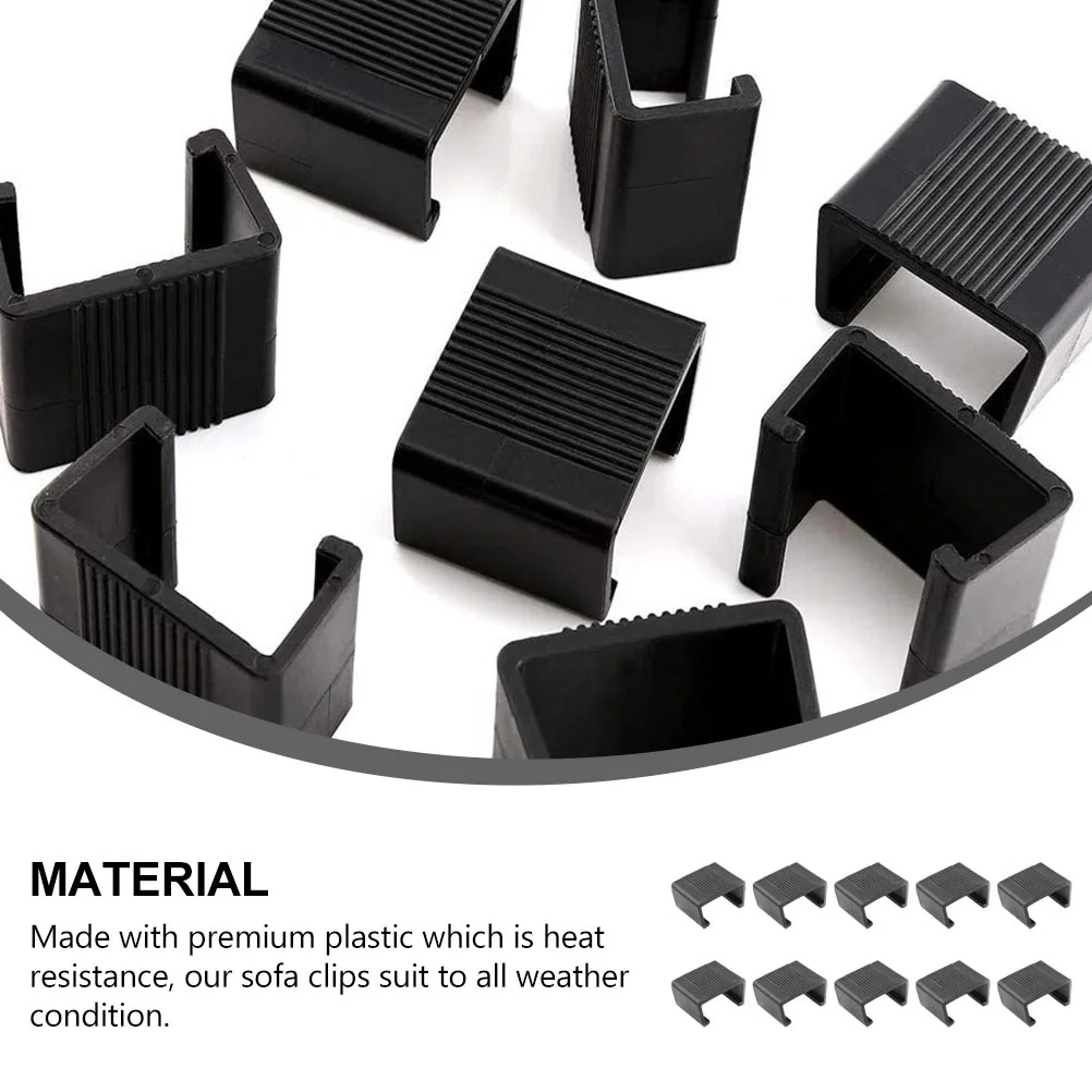 10 Pcs Sofa Furniture Clip Fastener Clips Patio Sectional Connector ...