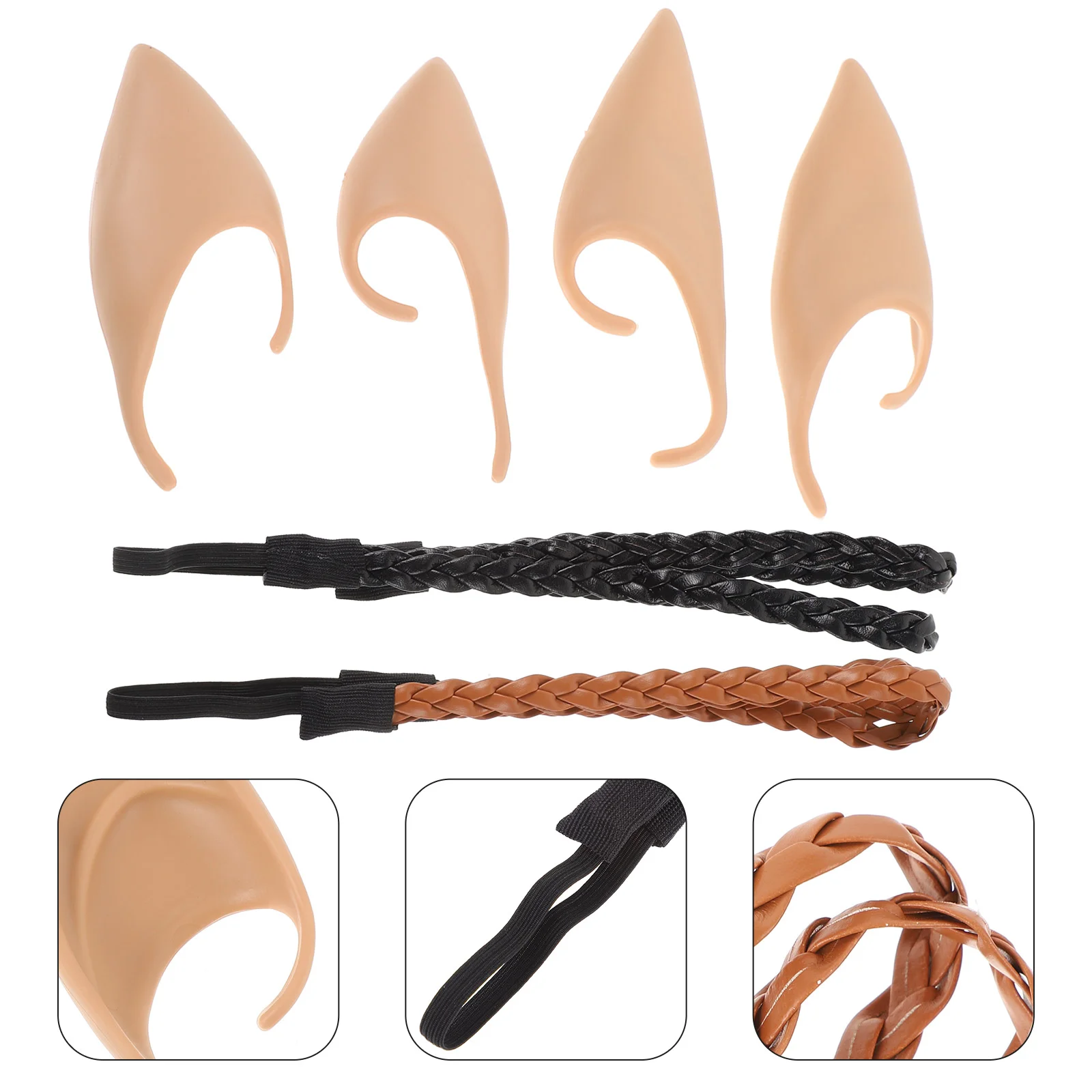 1 Set of Fake Elf Ears Fake Ears Cosplay Props Imitation Ear Props for ...