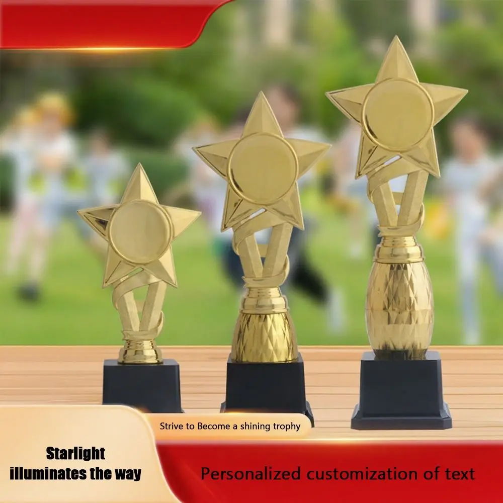 20/24.5/28.5cm Trophy Fidget Pentagram Star Golden Medal Bulk Trophies ...