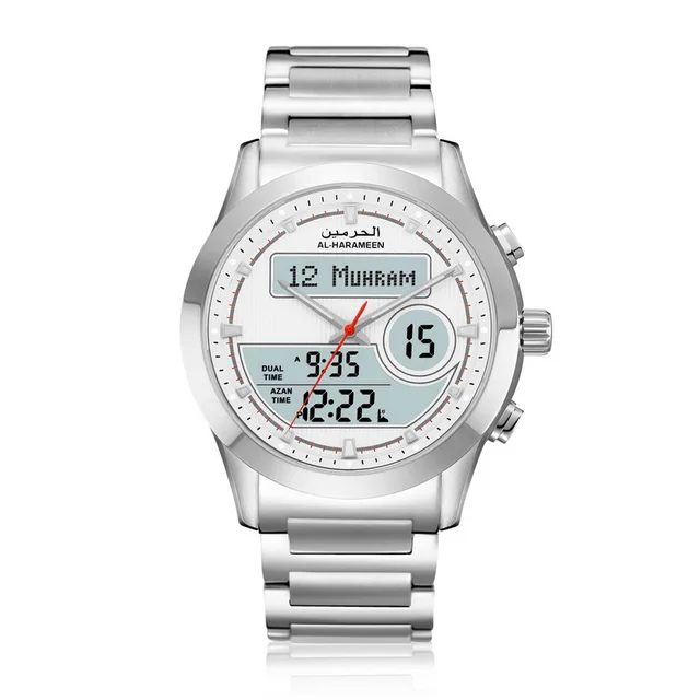 Muslim Watch for Man with Pray Time Azan and Qibla Islamic Wrist Prayer ...