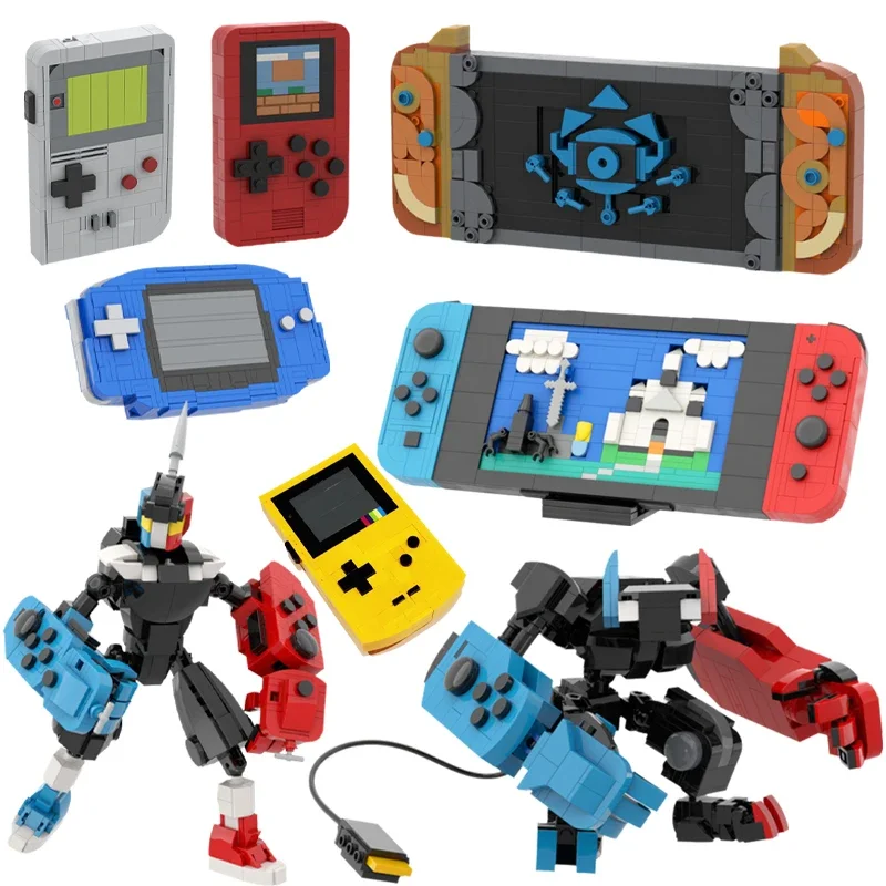 MOC-Retro-Controller-Machine-Idea-Bricks-Model-Mini-Handheld-Games ...