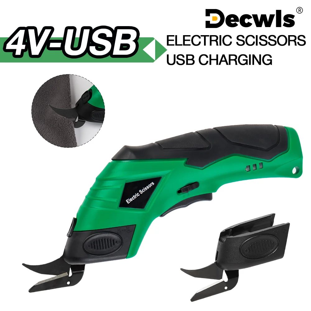4V Cordless Electric Scissors For Home Crafts Tailor Cutting Tools ...