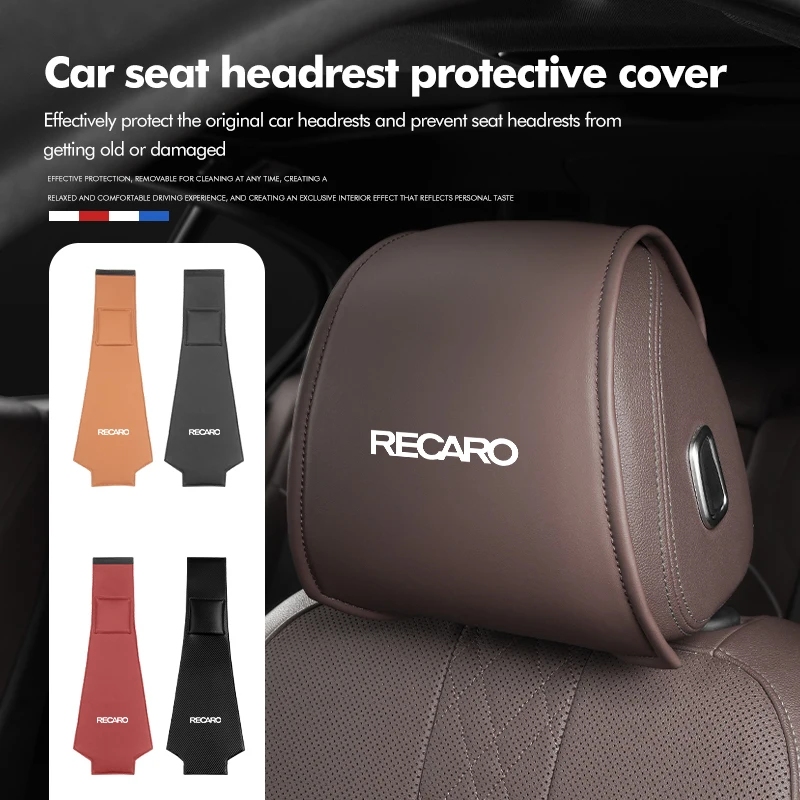 Car-Headrest-Cover-Auto-Head-Pillow-Pillowcase-Car-Sticker-For-Recaro ...