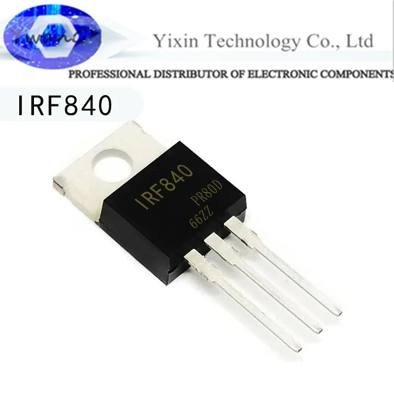 Transistor MOS IRF840 IRF840PBF, 500V, 8,0 Amp, MOSFET n chan TO 220, nuevo y original, IC ...