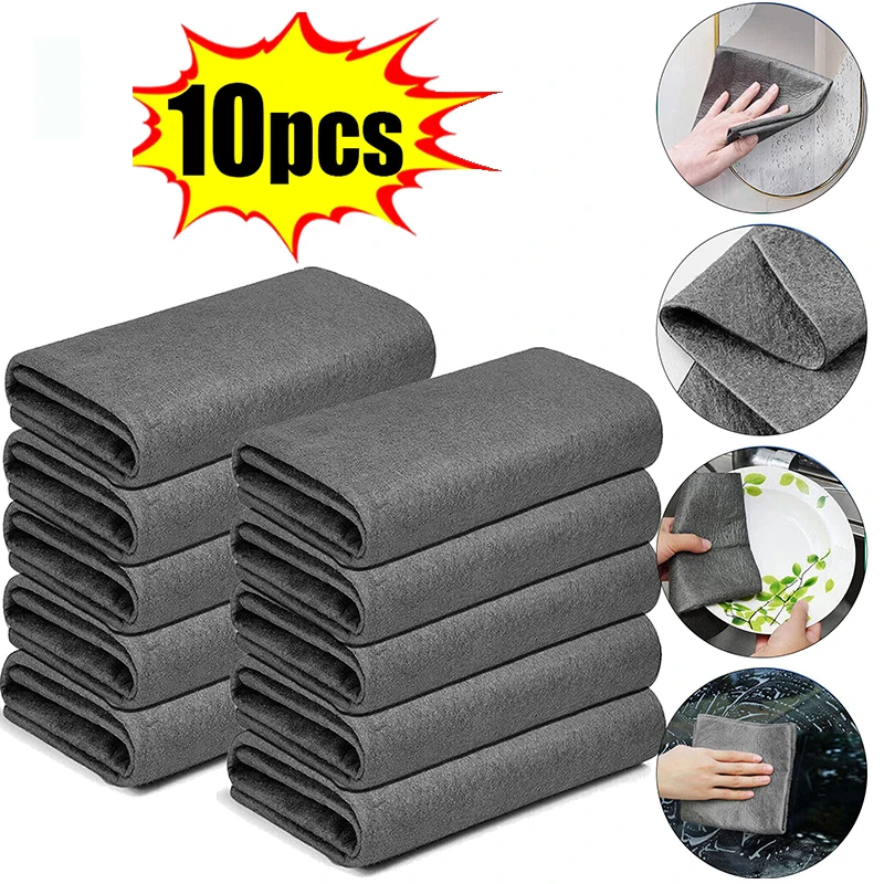 5-10-20pcs-Magic-Glass-Cleaning-Rags-Multifunctional-Car-Home-Windows ...