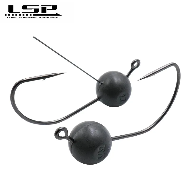 LSP-Tungsten-Resin-Inch-Wacky-Fishing-Hook-Weedless-Grass-Blocking-Barbed-Fishhook-Fishing ...