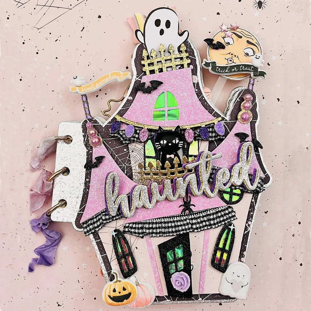 KSCRAFT-Haunted-House-Mini-Album-Metal-Cutting-Dies-Stencils-for-DIY ...