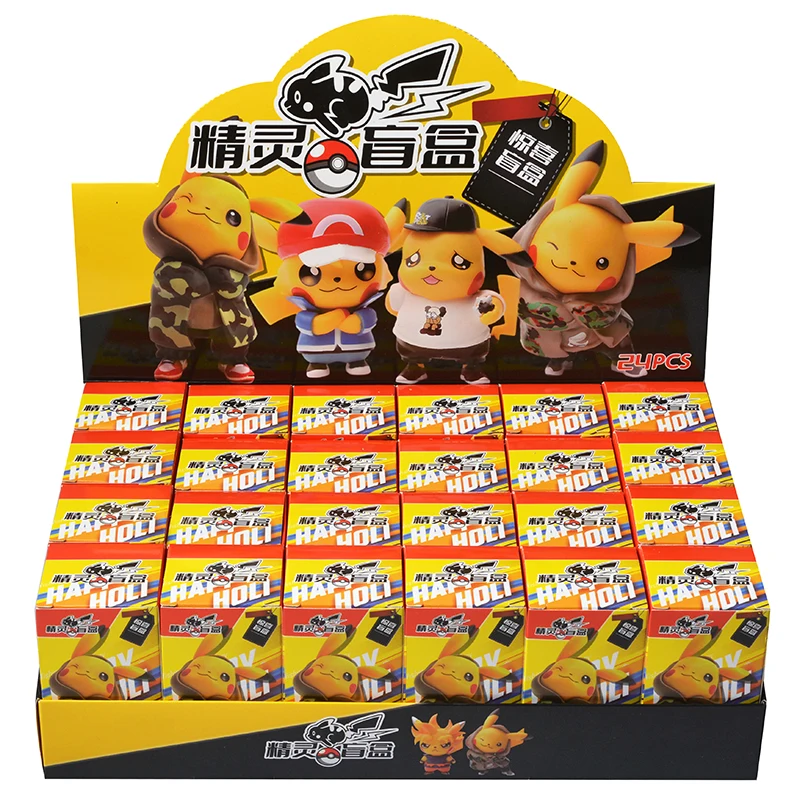 24Pcs-Set-Pokemon-Pikachu-Blind-Box-Action-Figure-Model-Doll-Keychain ...